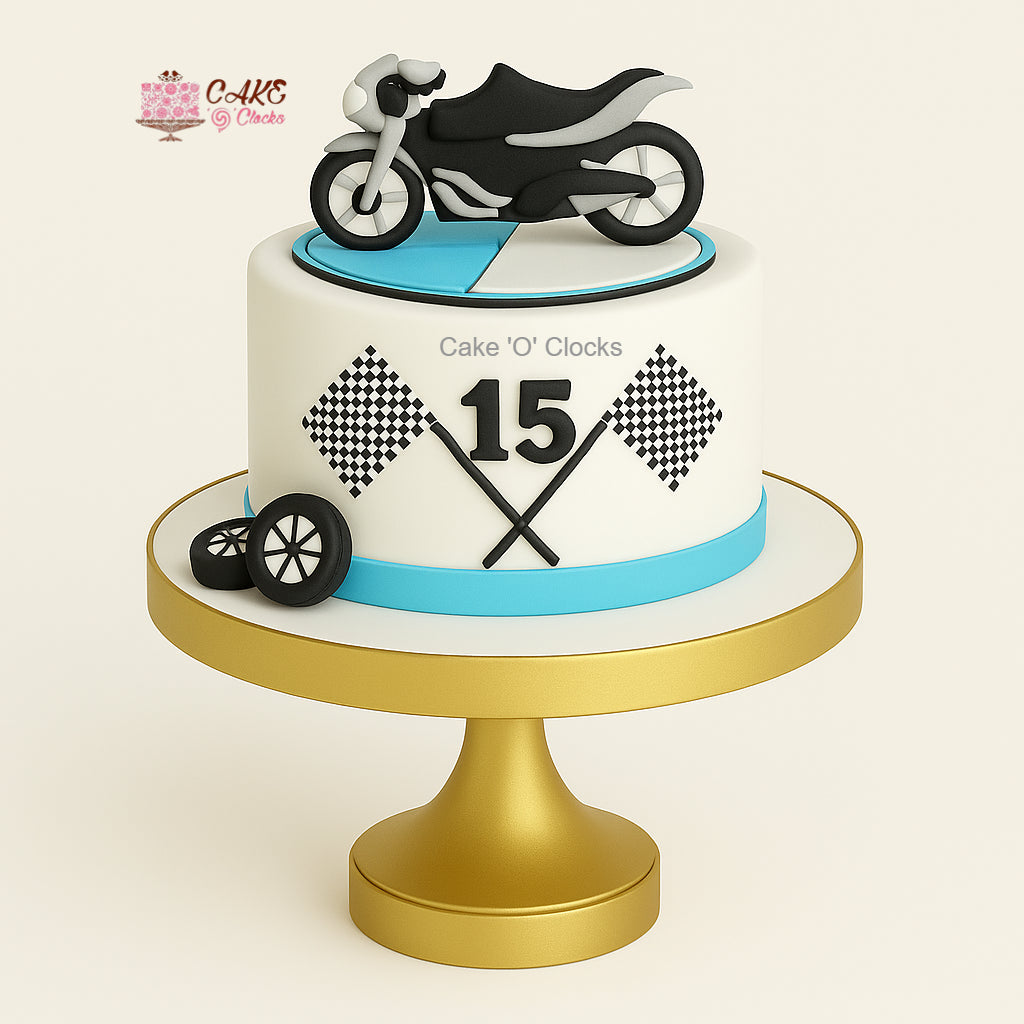 Racing Bike Birthday Cake – CAKE O CLOCKS