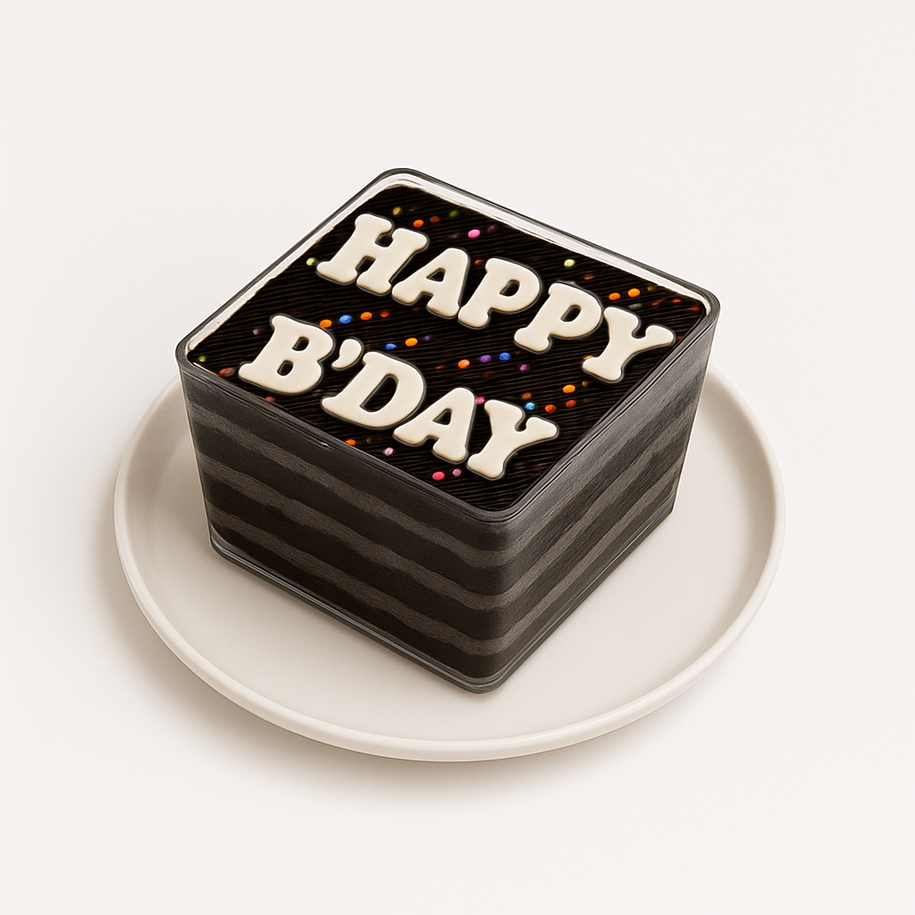 Chocolate Birthday Tub Cake – CAKE O CLOCKS